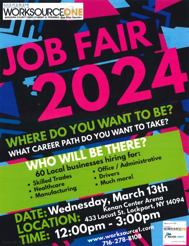 Niagara County to Hold Career Fair at Kenan Center Arena