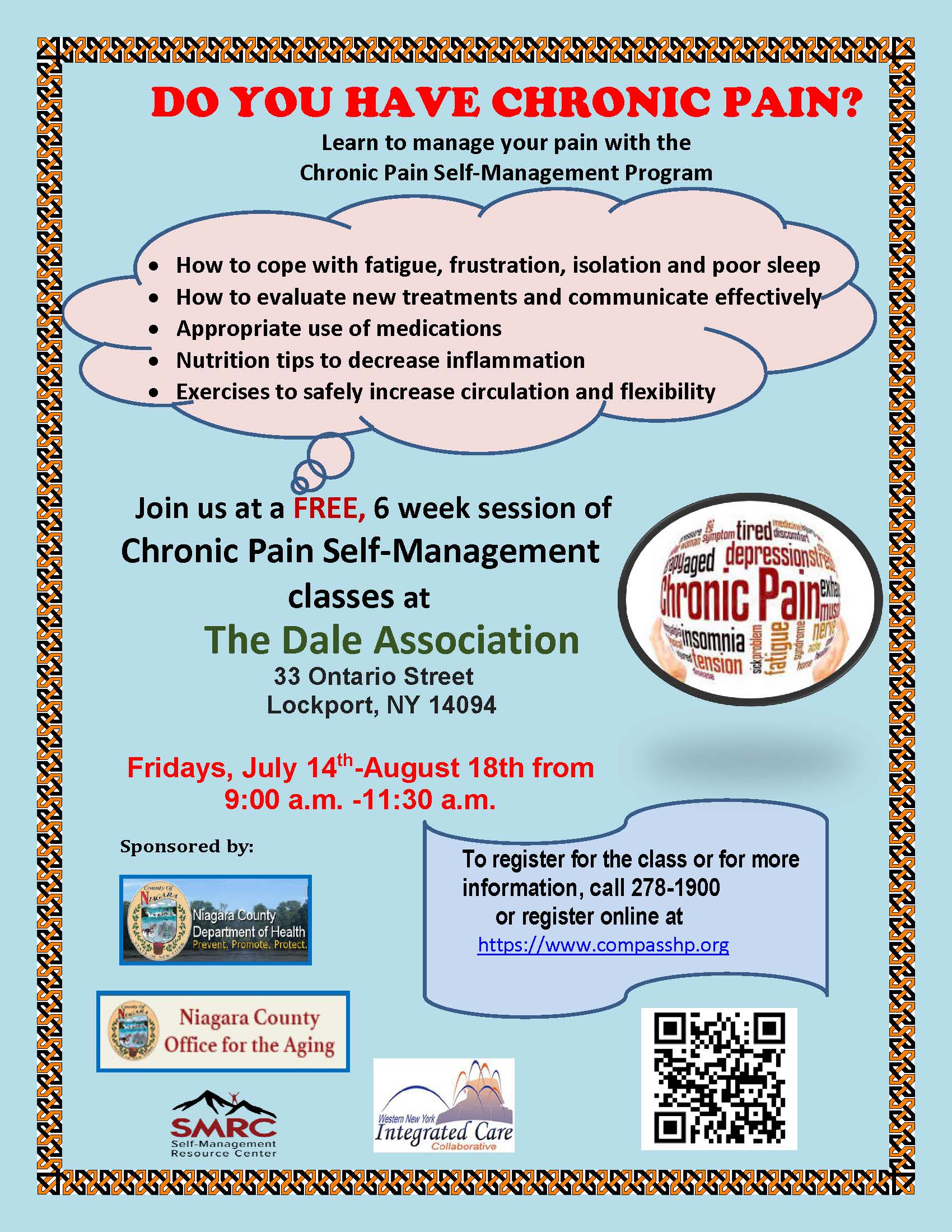 Niagara County Department of Health Offers a Free Chronic Pain Self ...